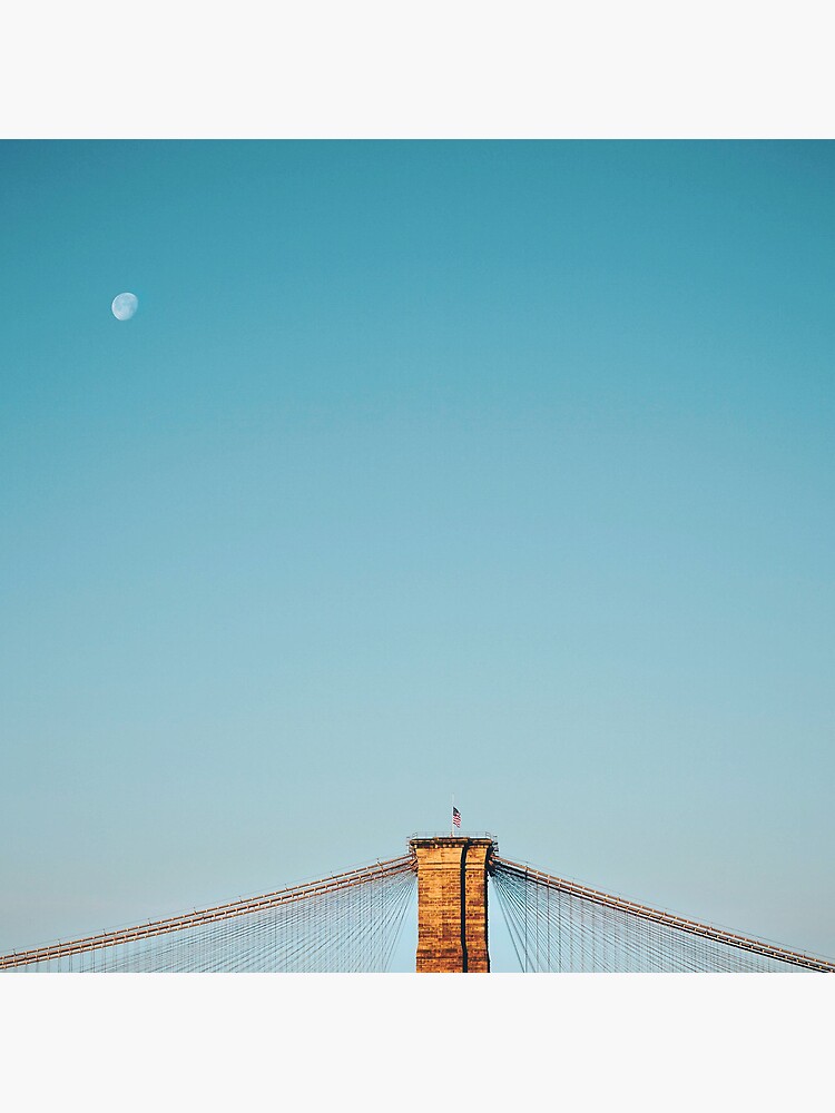 "Brooklyn Bridge and Moon " Poster for Sale by EmiliaSka | Redbubble