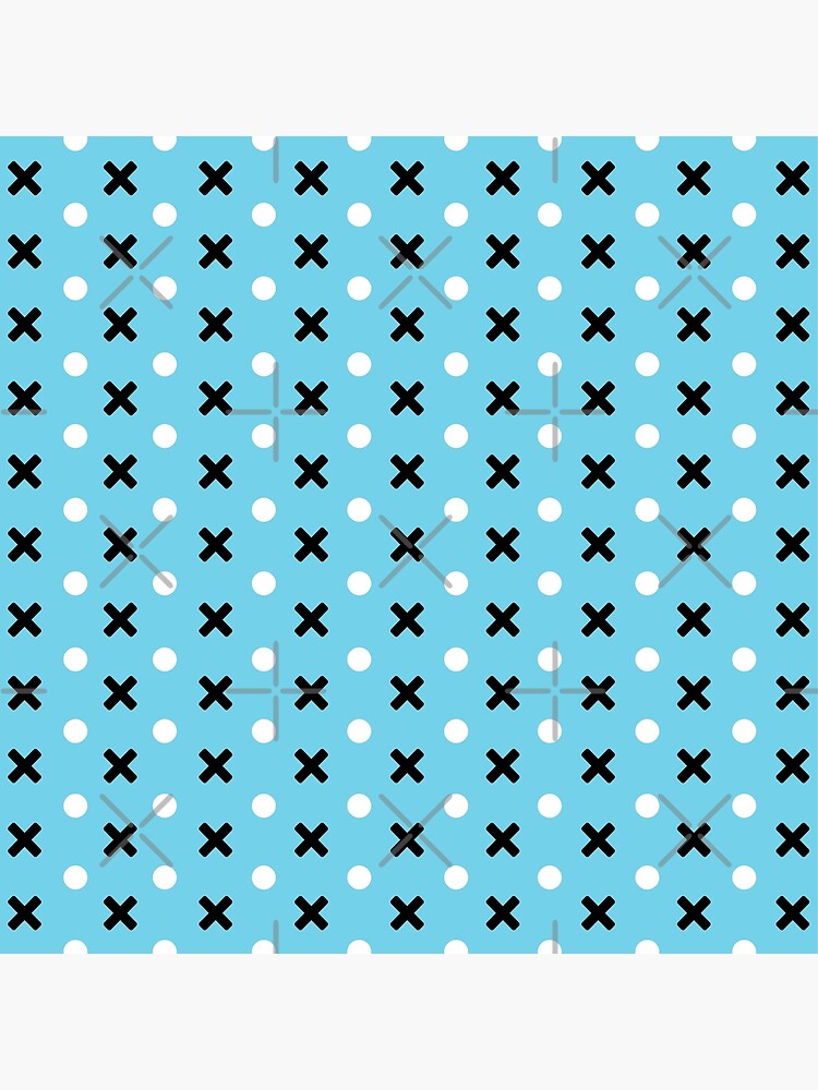 "xo pattern black cross and white circle style" Poster for Sale by ...