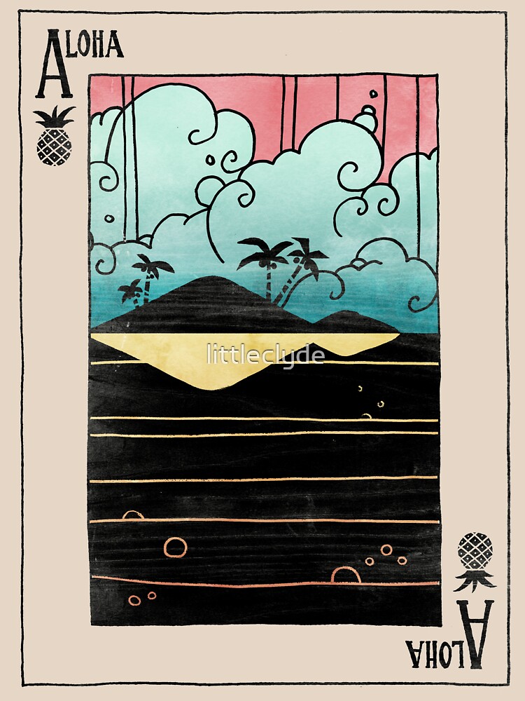 "Ace of Aloha" T-shirt for Sale by littleclyde | Redbubble | playing t ...