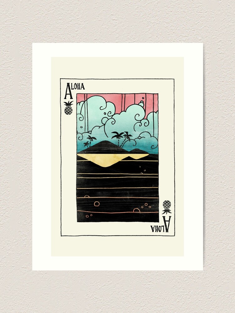 "Ace of Aloha" Art Print by littleclyde | Redbubble