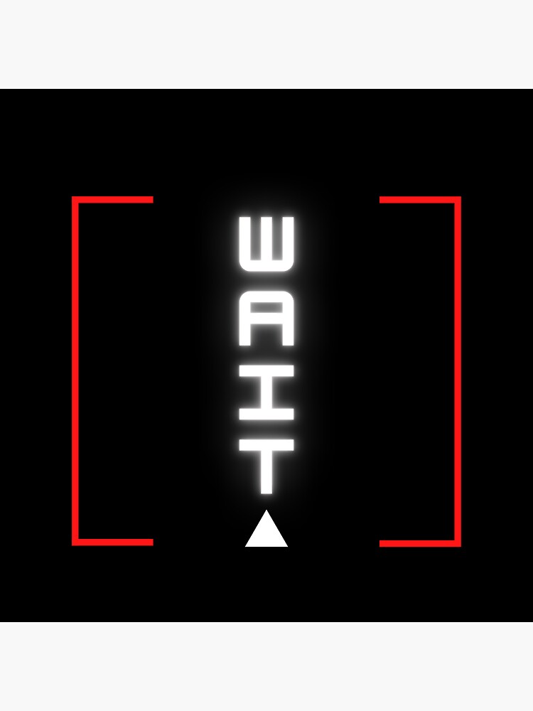 "Wait" Sticker by Bayllo-art | Redbubble