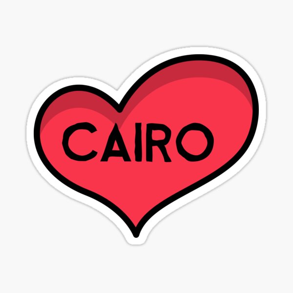 "cairo egypt family vacation, egyptian souvenir" Sticker for Sale by ...