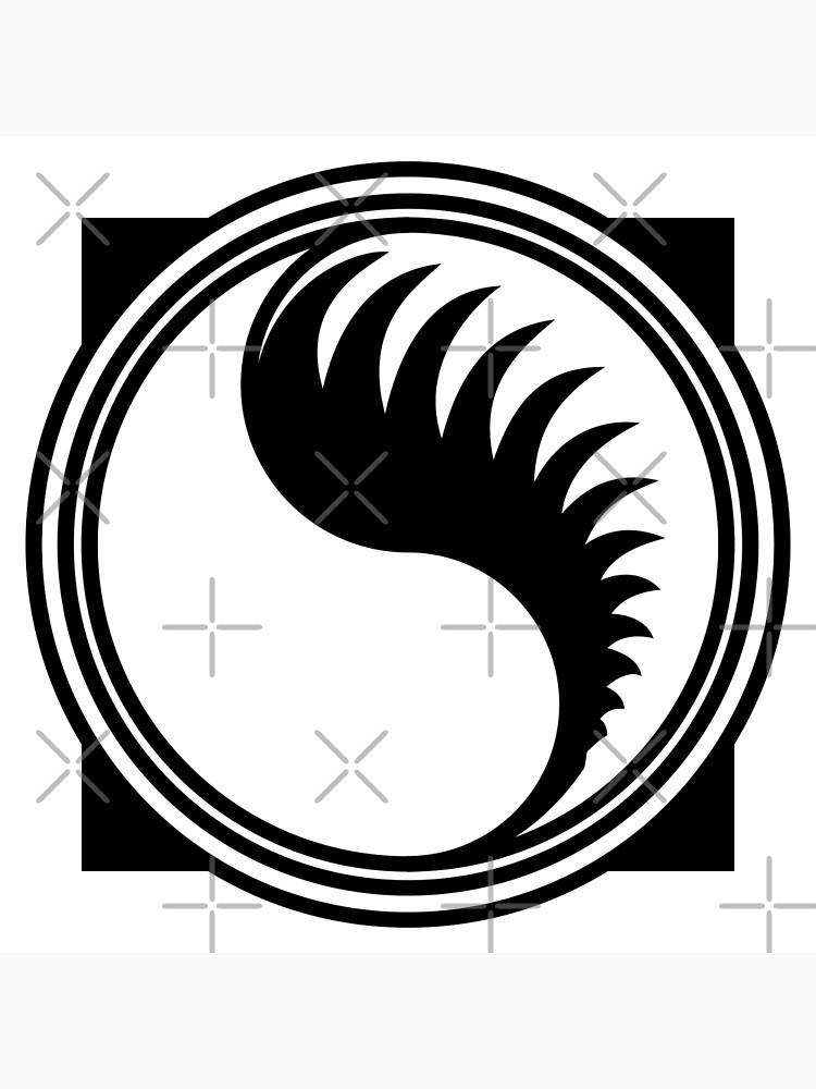 "wheel of time Aes Sedai symbol in black" Poster by FantasySciFi ...