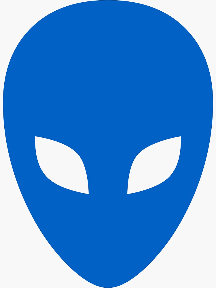 "Blue Alien symbol" Sticker for Sale by effervescence | Redbubble