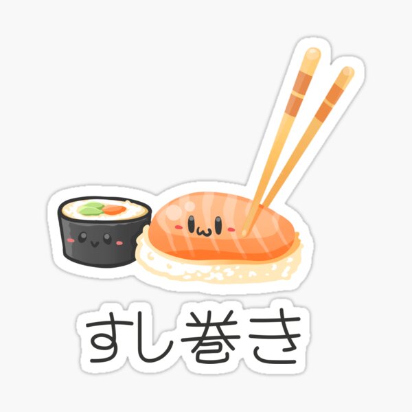 "Sushi and Maki" Sticker by EmileOtter | Redbubble