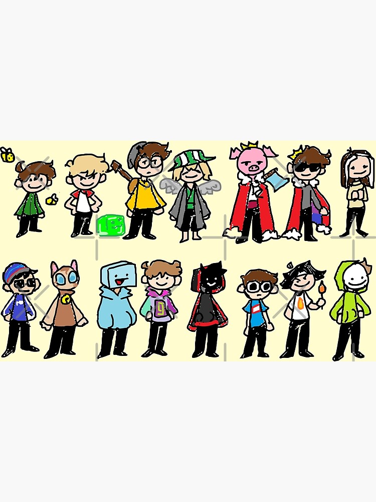 " dream smp all characters" Poster by Wolf-Roar | Redbubble