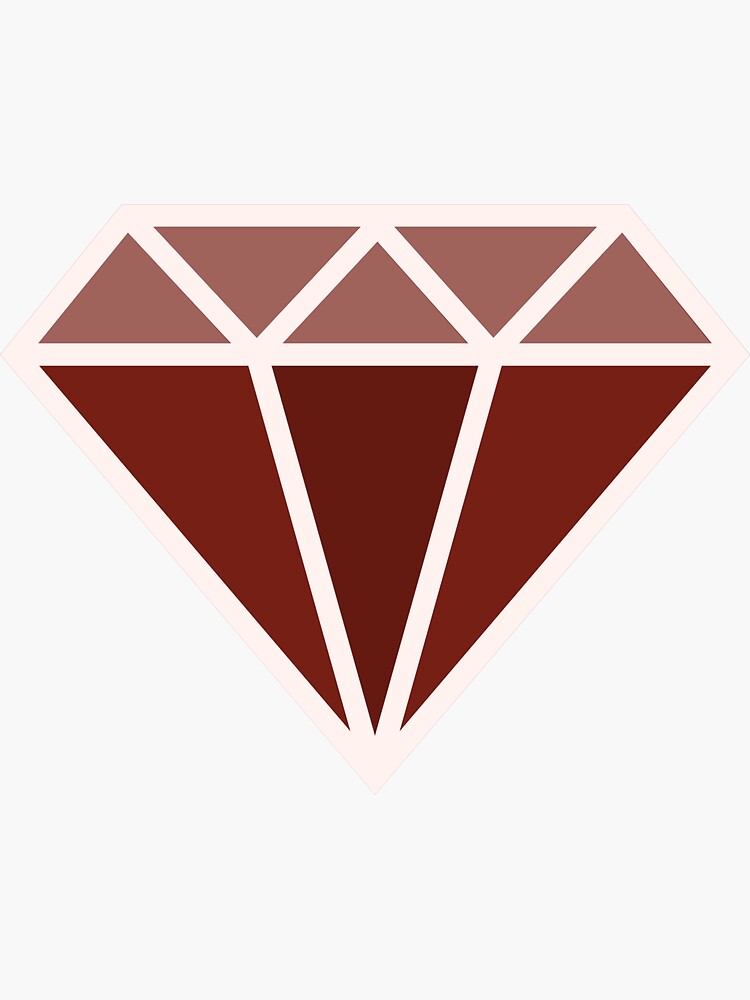 "Maroon Diamond" Sticker for Sale by PopDonkey | Redbubble