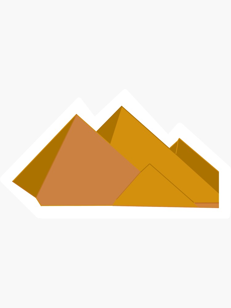 "the great pyramids of giza sticker " Sticker by esther-kap | Redbubble