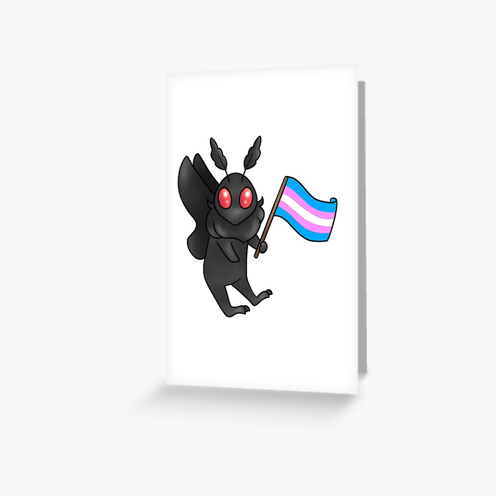 "Mothman trans pride transgender pride" Greeting Card for Sale by ...