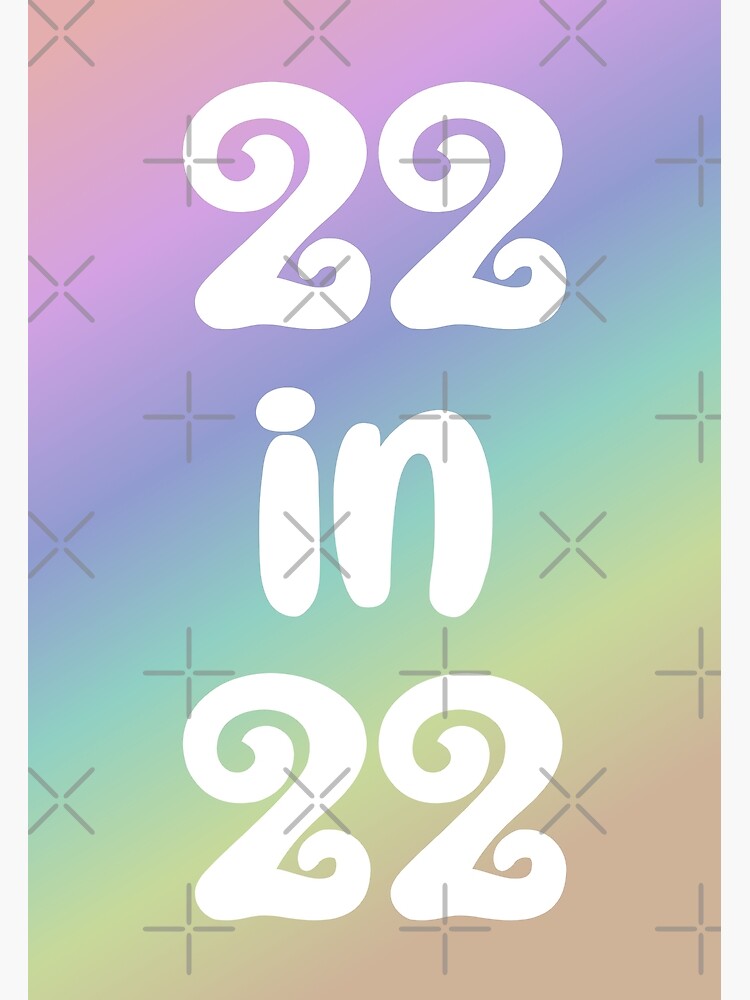"22 in 22 Rainbow ombre gradient | 22nd Birthday | Turning 22 in 2022 ...