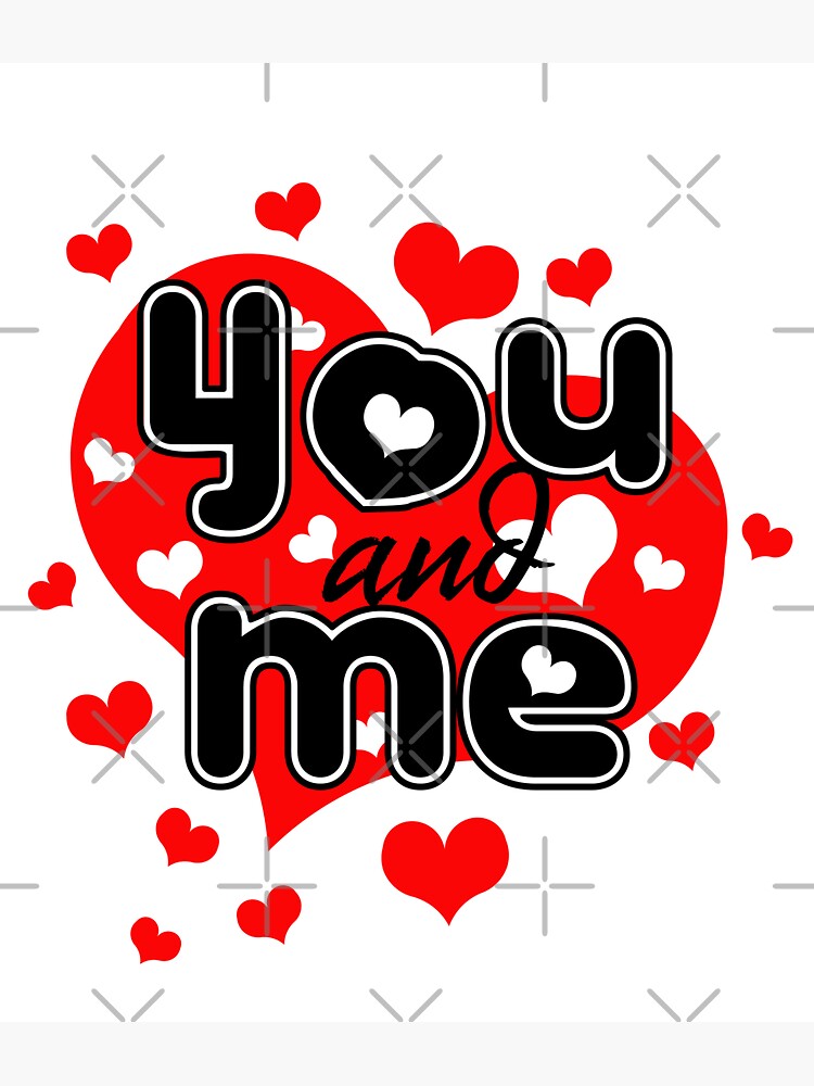 "You and me" Sticker by Concept-Hub | Redbubble