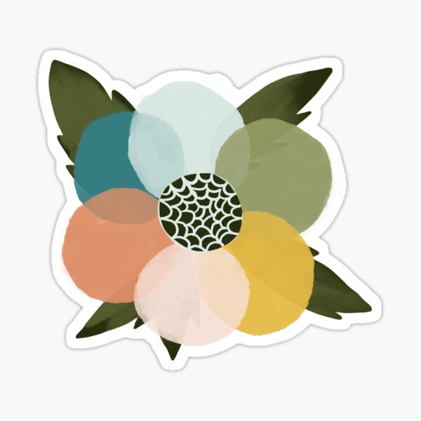 "Round flower " Sticker for Sale by HeythereB | Redbubble