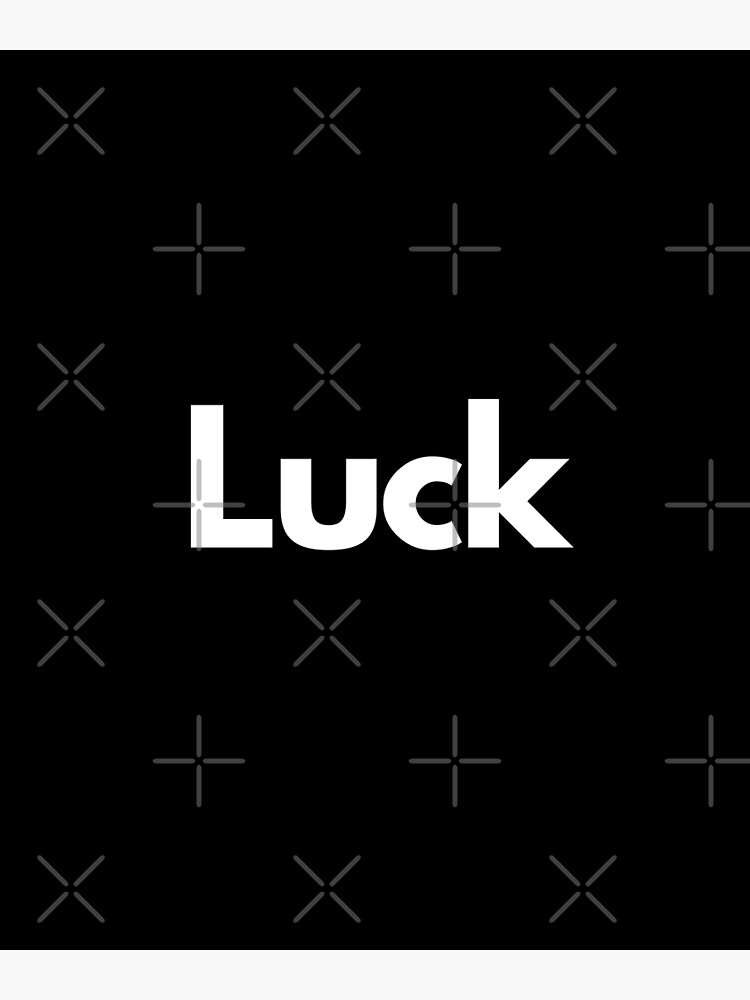 "Luck Quote-Aesthetic Simple Minimal Graphic Text-Minimalist Life ...