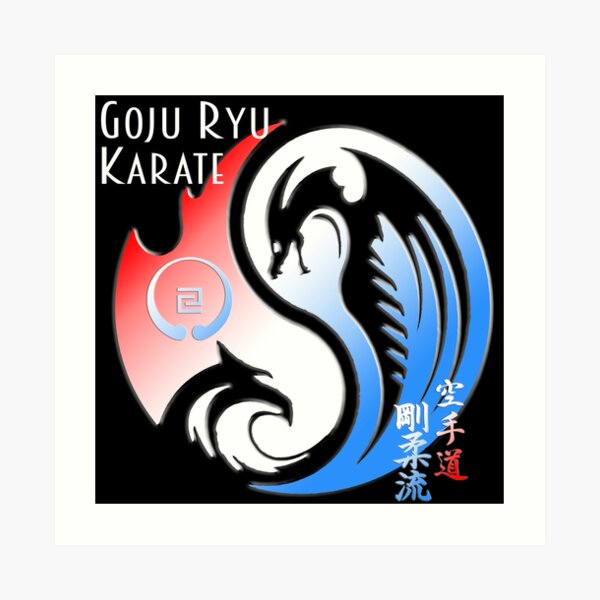 "Goju Ryu Karate Combat Martial Arts Budo Design" Art Print by Zanshin ...