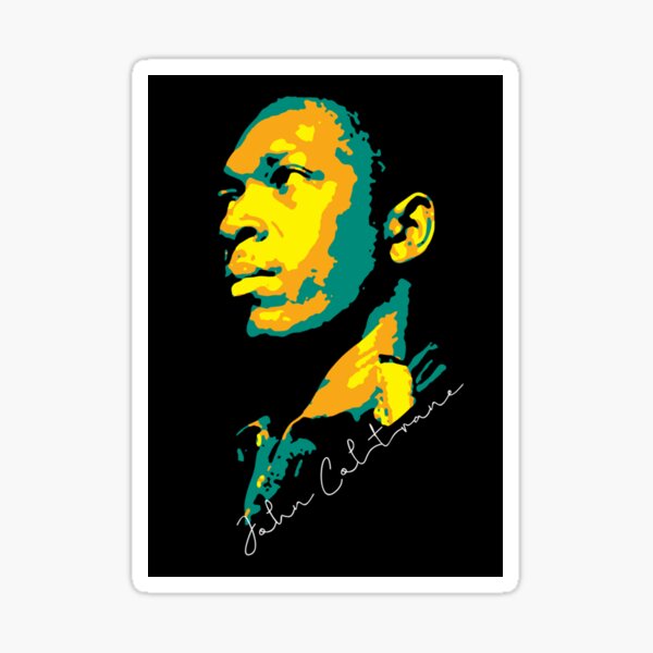 "John Coltrane. John William Coltrane V.6 Sticker" Sticker for Sale by ...
