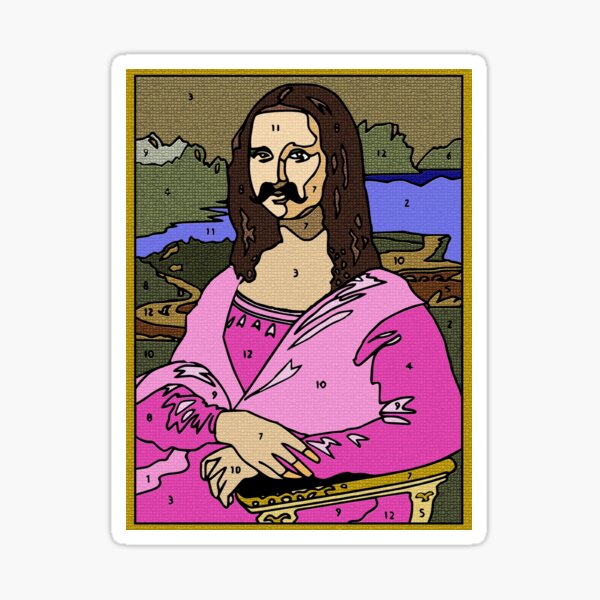 "Mona Mosaic" Sticker by Rainy | Redbubble