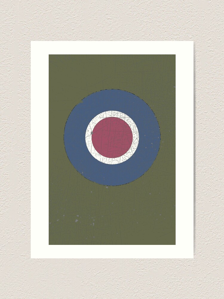 "Vintage Look WW2 British Royal Air Force Roundel" Art Print for Sale ...