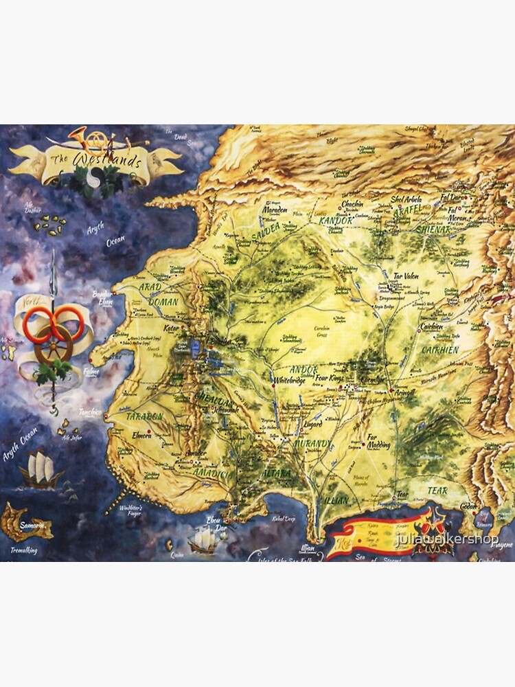 Fantasy Wheel of Time Map Premium Matte Vertical Poster sold by Cape ...