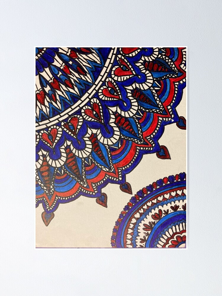 "Zentangle Native Headress" Poster for Sale by TCMAS | Redbubble
