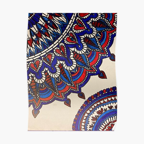 "Zentangle Native Headress" Poster for Sale by TCMAS | Redbubble