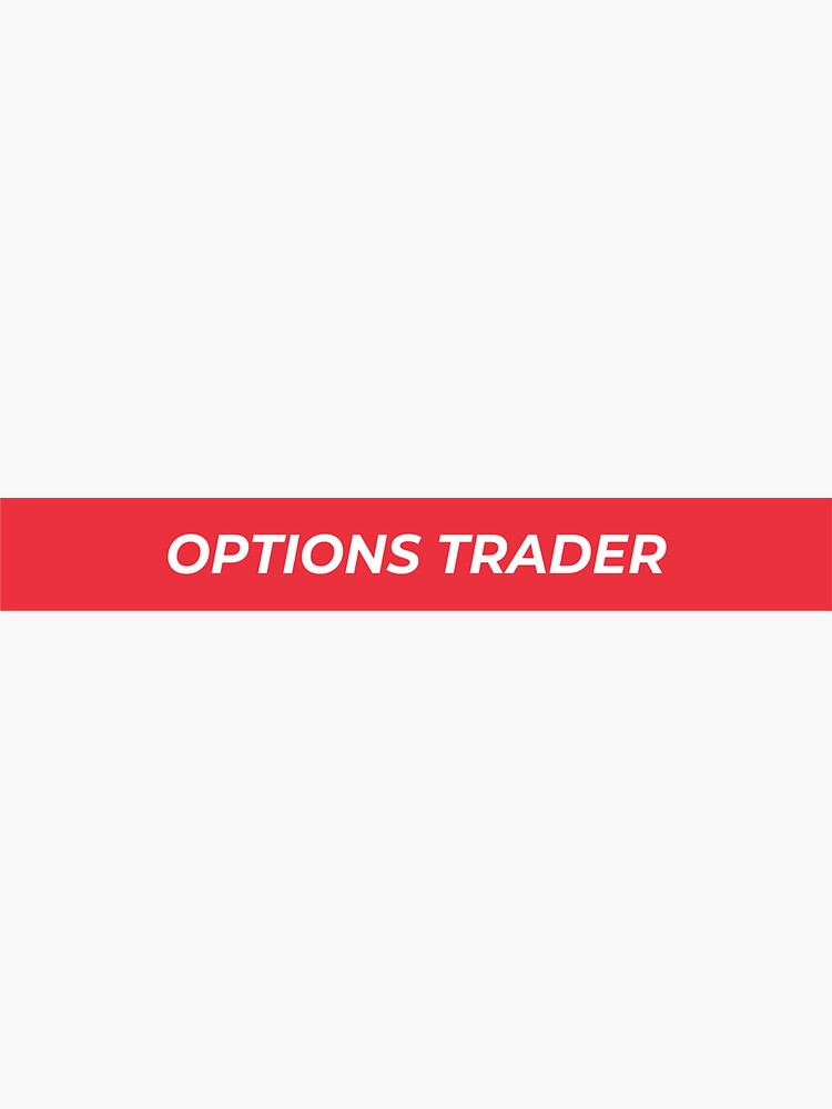 "Options Trader Typography" Sticker by Finance-Fashion | Redbubble