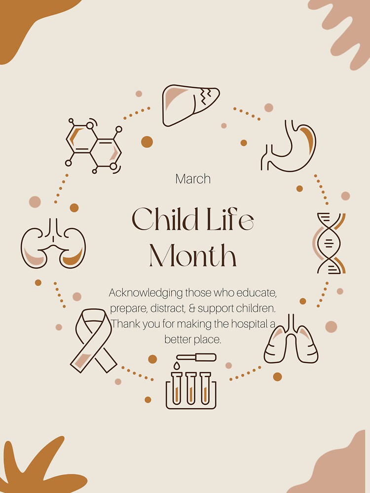"Celebrate Child Life Month" Sticker for Sale by HallieNoL | Redbubble