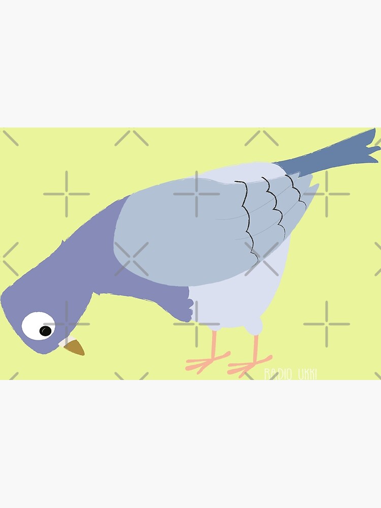Póster «Paloma de dibujos animados picoteando» de radioukki | Redbubble