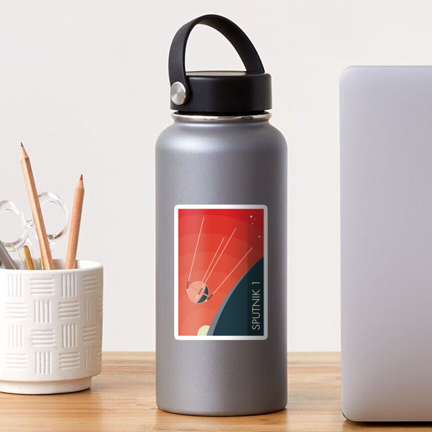 "Sputnik 1" Sticker von spacewalkwithme | Redbubble
