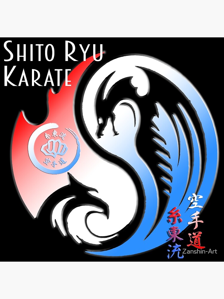 "Shito Ryu Karate Combat Martial Arts Budo Design" Poster by Zanshin ...