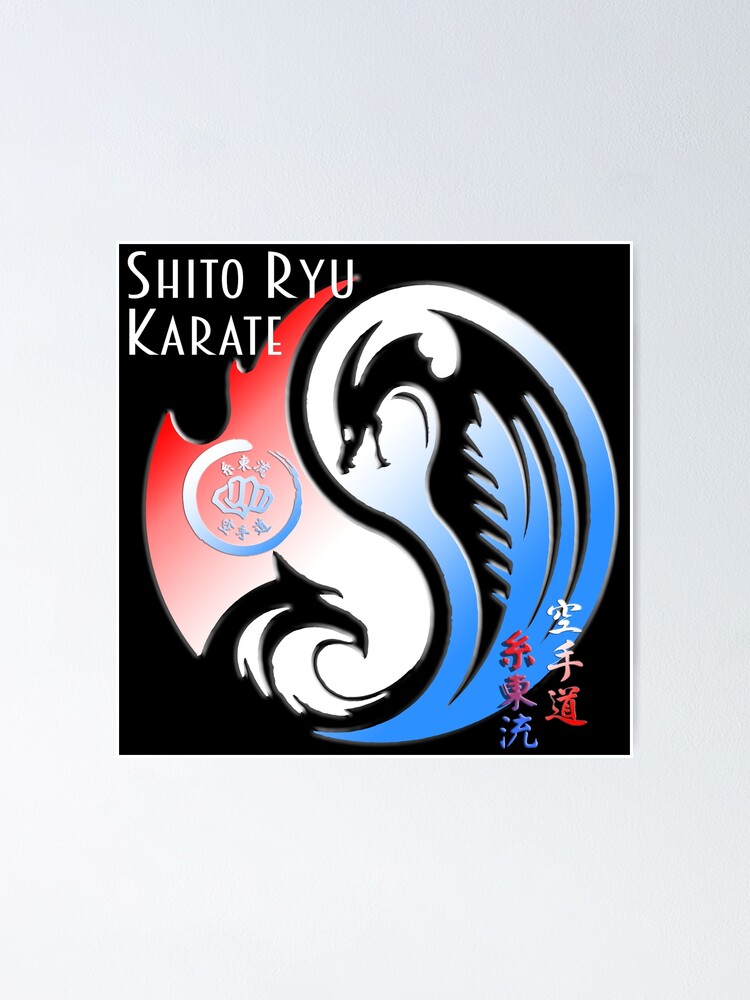 "Shito Ryu Karate Combat Martial Arts Budo Design" Poster by Zanshin ...
