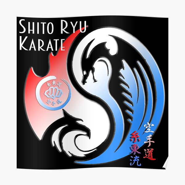 "Shito Ryu Karate Combat Martial Arts Budo Design" Poster by Zanshin ...