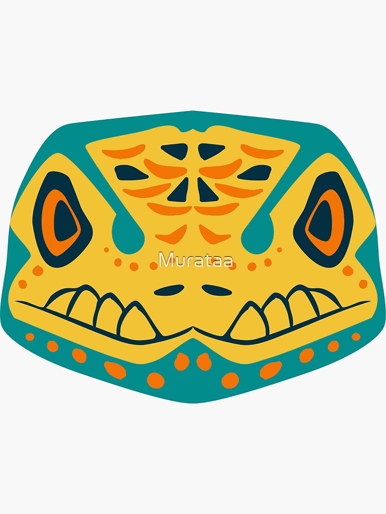 "A colorful snake head" Sticker for Sale by Murataa | Redbubble