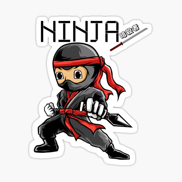 "NINJA" Sticker for Sale by wintklc | Redbubble