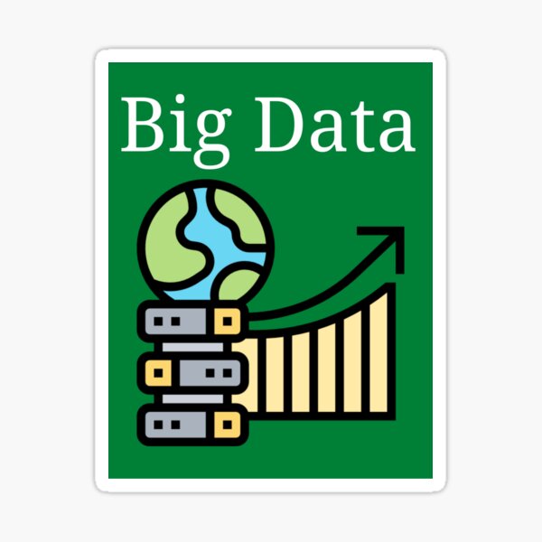 "Big Data green" Sticker for Sale by UpcomingTech | Redbubble