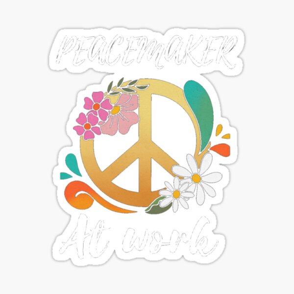 "Peacemaker at work" Sticker for Sale by sofiazazi | Redbubble