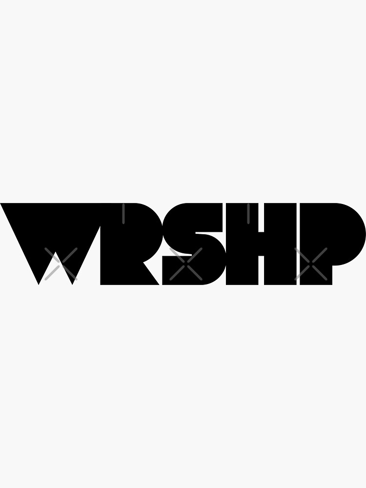 "WRSHP" Sticker for Sale by VladartDesign | Redbubble
