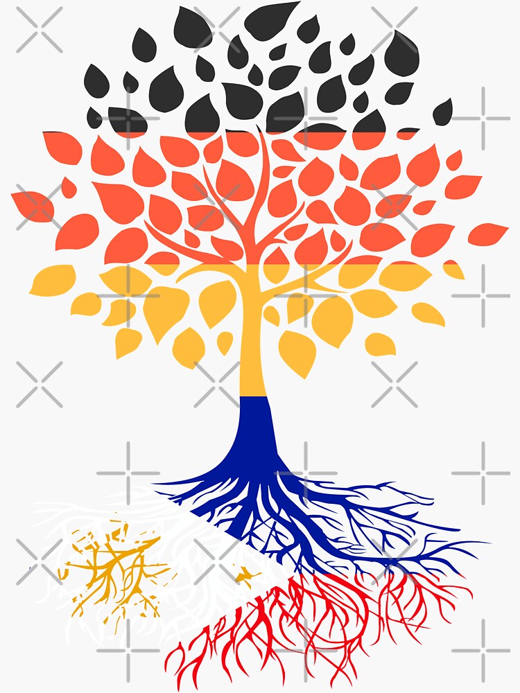 "German Filipino roots" Sticker for Sale by phys | Redbubble