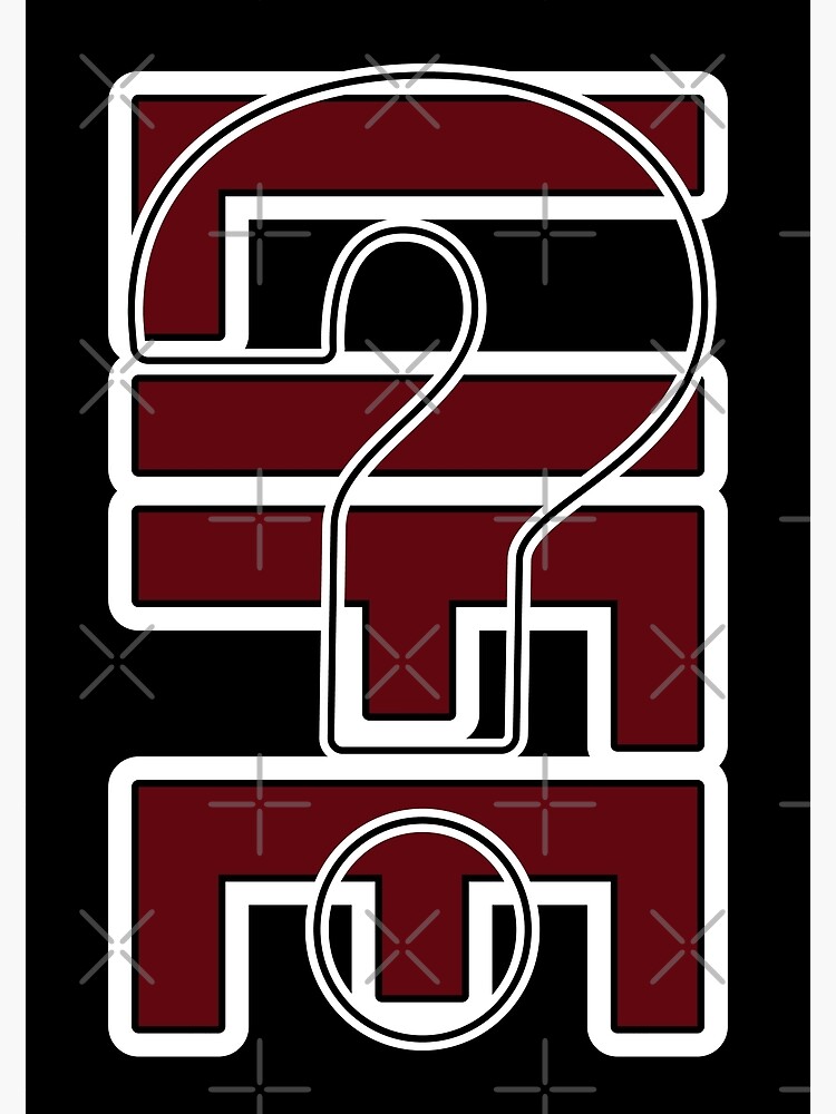 "Life Question 1 - Question Mark" Poster by WIZECROW | Redbubble