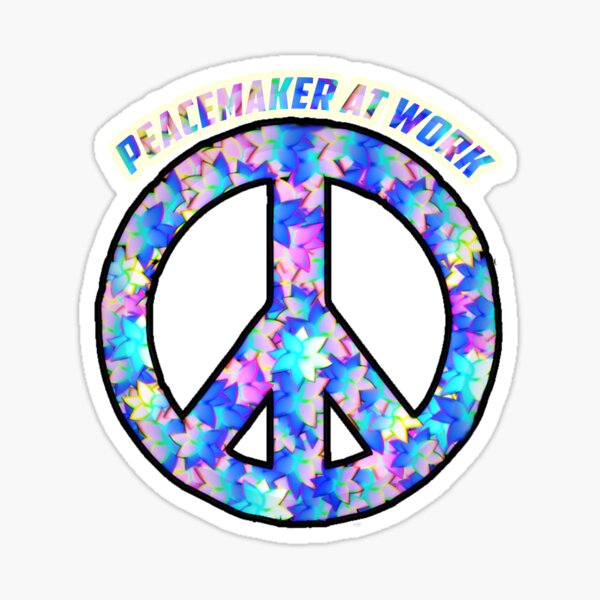 "Peacemaker at work" Sticker by cenzo2000 | Redbubble