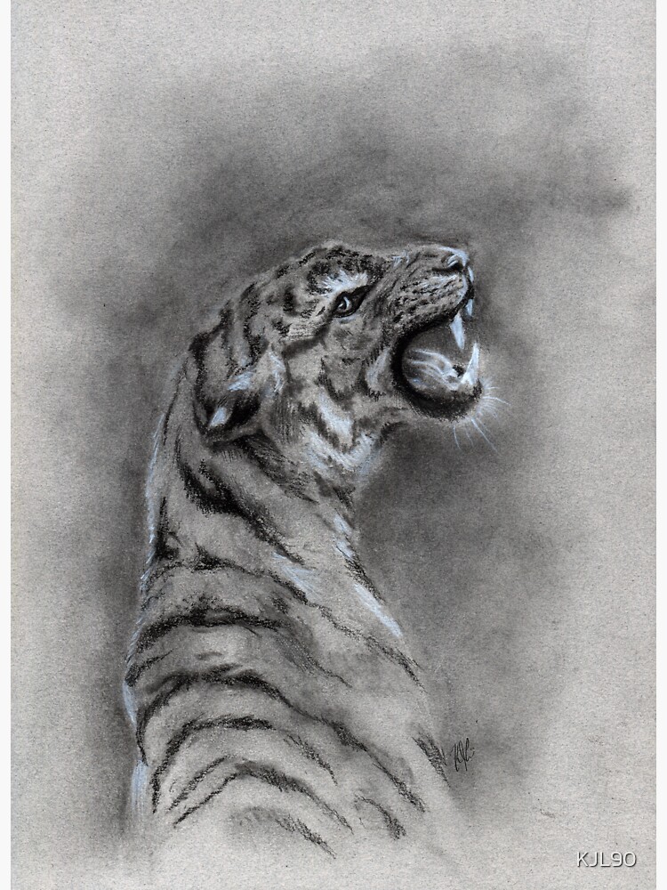 "Tiger, Burning Bright" Sticker for Sale by KJL90 | Redbubble