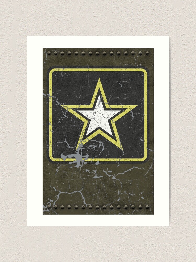 "Vintage Look US Army Star Logo " Art Print for Sale by VintageSpirit ...
