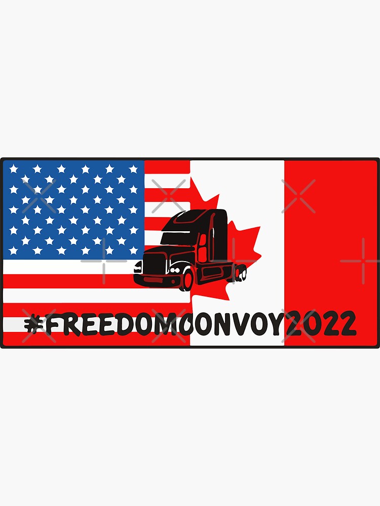 " freedom convoy" Sticker for Sale by ZIIFITCHI | Redbubble
