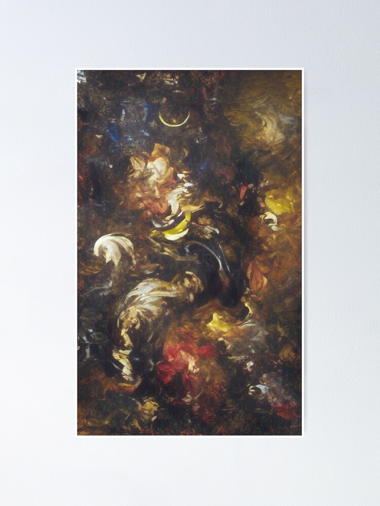 "Space Baroque style Art" Poster for Sale by NeuralProd | Redbubble