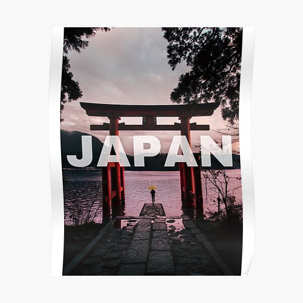 "Torii Gate in Japan - Japanese Sunset - Shinto" Poster for Sale by ...