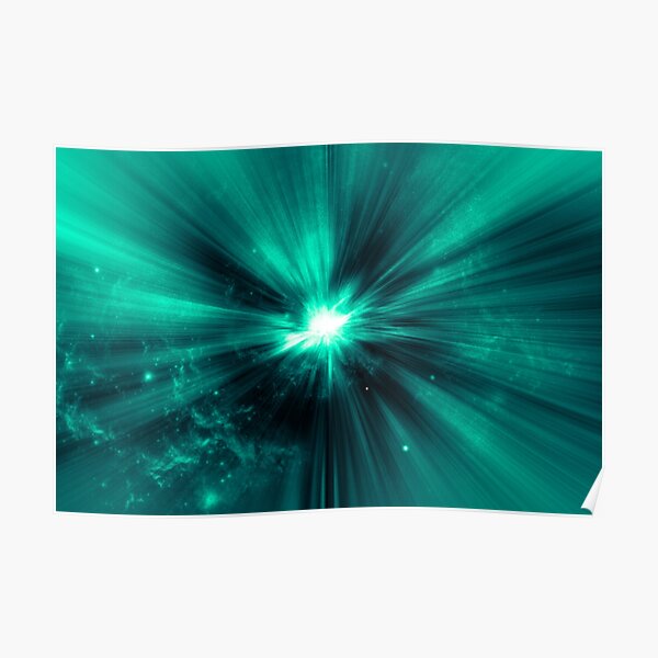 "Abstract blacklight space particles - hypercolor stars green nebula ...