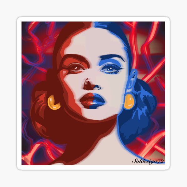 "electric lady light" Sticker for Sale by soldesign72 | Redbubble