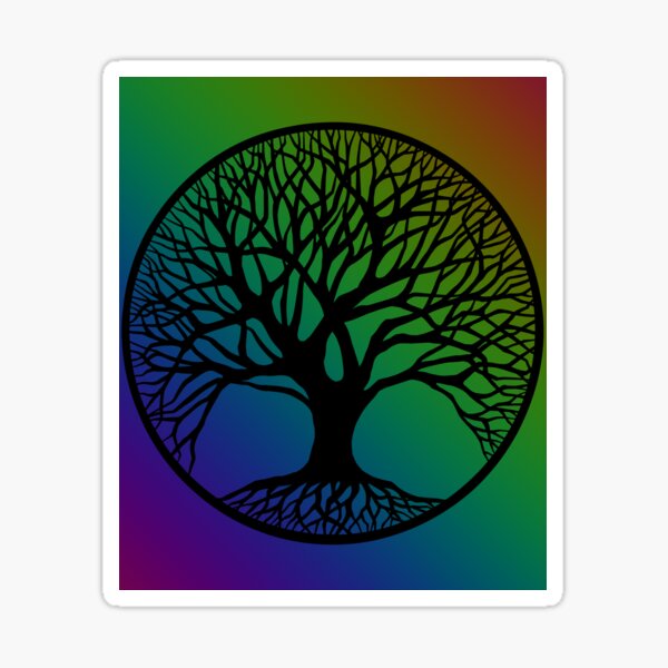 "Rainbow Tree of Life" Sticker for Sale by VinceShop | Redbubble