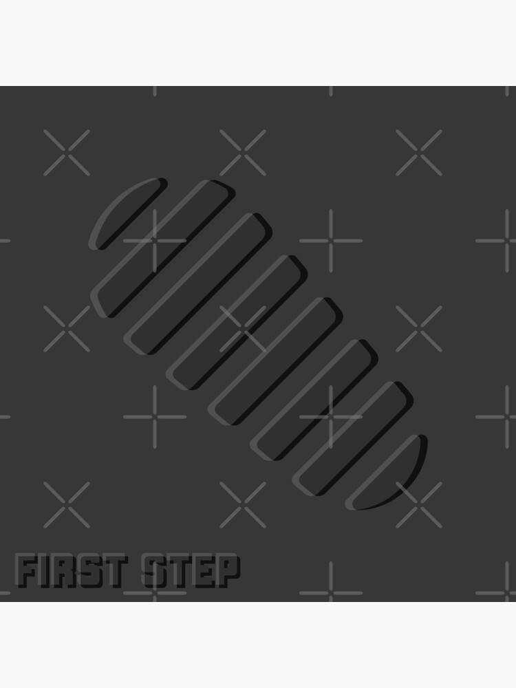 "First Step" Sticker for Sale by LOGOPOLY | Redbubble