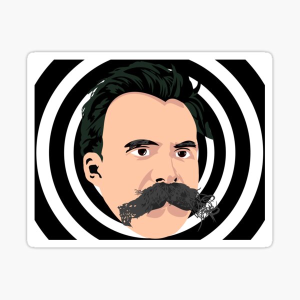 "Great Nietzsche!" Sticker for Sale by SergioArt22 | Redbubble