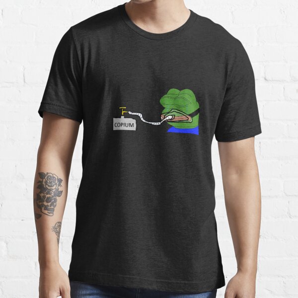 "pepe - copium twitch meme" T-shirt for Sale by Goodisback | Redbubble ...